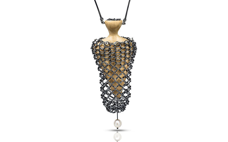 Chainmail Wood Pendant – K. Lamberti Designs